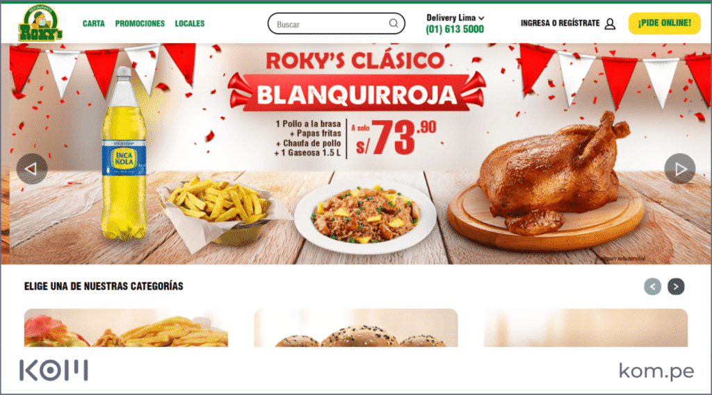ᐈ Las 5 mejores páginas web de pollerías en Perú | kom.pe