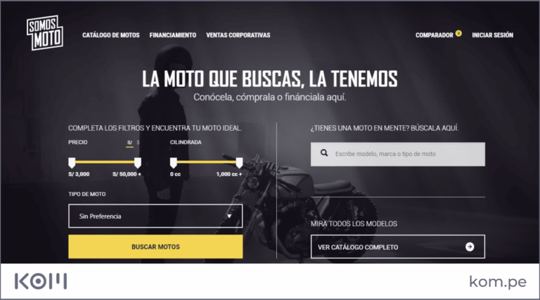 Las mejores páginas web de concesionarios de motos en Perú en el 2025