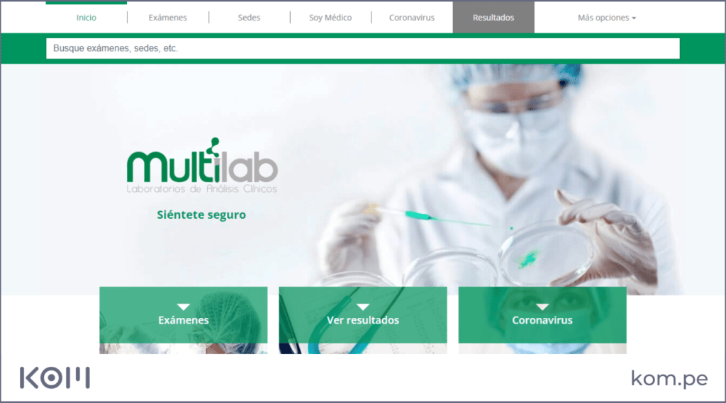 Las mejores páginas web de laboratorios clínicos en Perú en el 2025