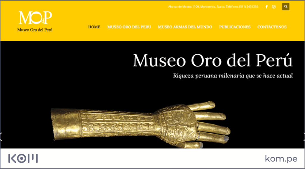 Las mejores páginas web de museos en Perú en el 2025